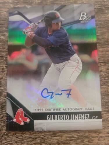 Gilberto Jimenez 2021 Bowman Platinum AUTO #TOP-1 Boston Red Sox | eBay