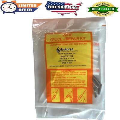 4-Pack Wire Splice Kit for Submersible Pump, 3M Dual Wall Heat Shrink ...