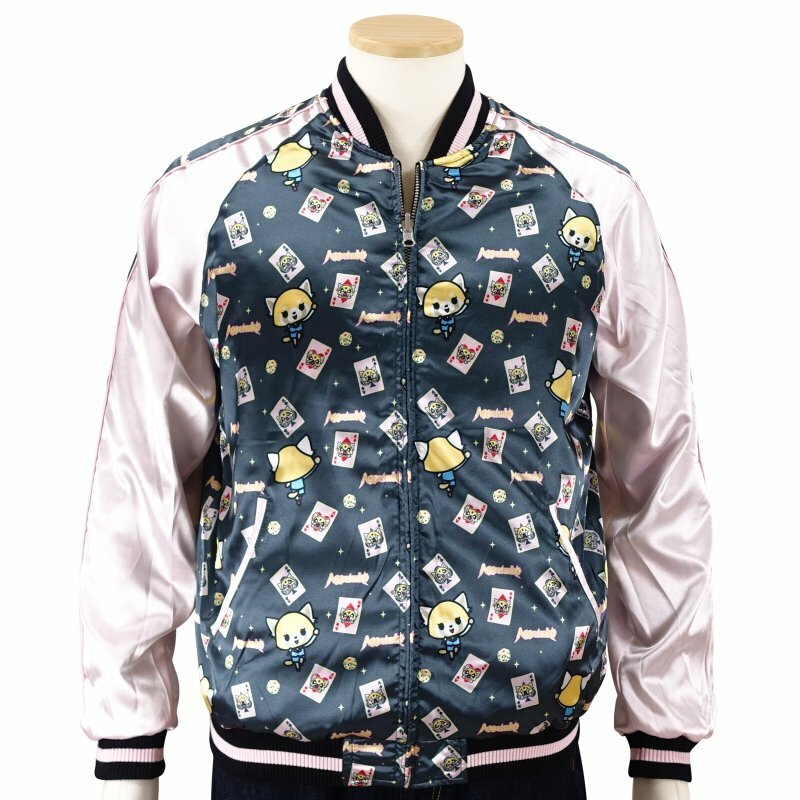 Sukajan Aggressive Retsuko Sanrio Aggretsuko Satin Embroidery Souvenir ...