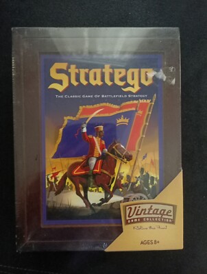 Stratego Vintage Game Collection SEALED Book Shelf Wooden Box 2009 ...