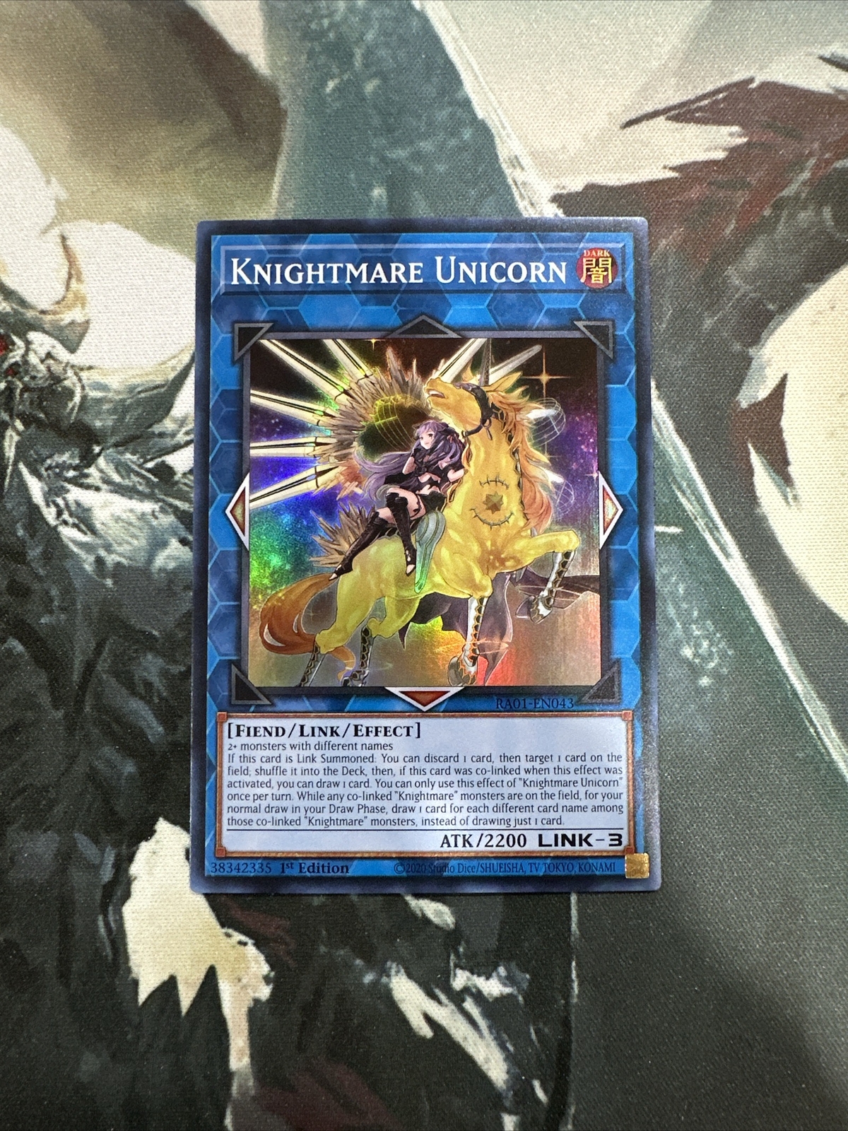 Yugioh Knightmare Unicorn (Alternative Art) Super Rare RA01 | eBay