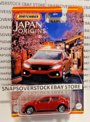 2022 MATCHBOX RED 2017 HONDA CIVIC HATCHBACK, JAPAN ORIGINS SERIES #7/ ...
