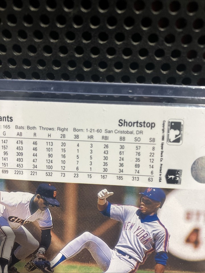 1990 Upper Deck - #188 Jose Uribe **ERROR CARD** WRONG DOB! | eBay