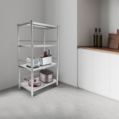4 Tier Kitchen Shelves Shelf Rack Stainless Steel Shelving and ...