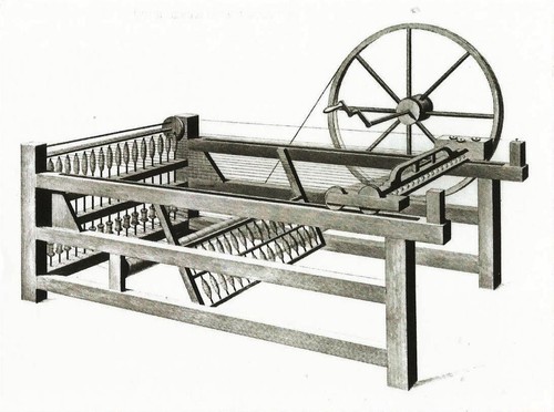 Postcard T.E. Nicholson Hargreaves' Spinning Jenny Wheel 1834 MINT ...