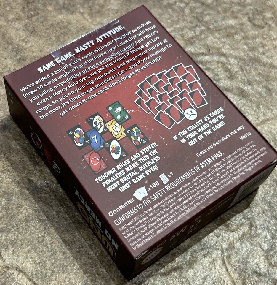 UNO Show ‘Em No Mercy Card Game 194735220809| eBay