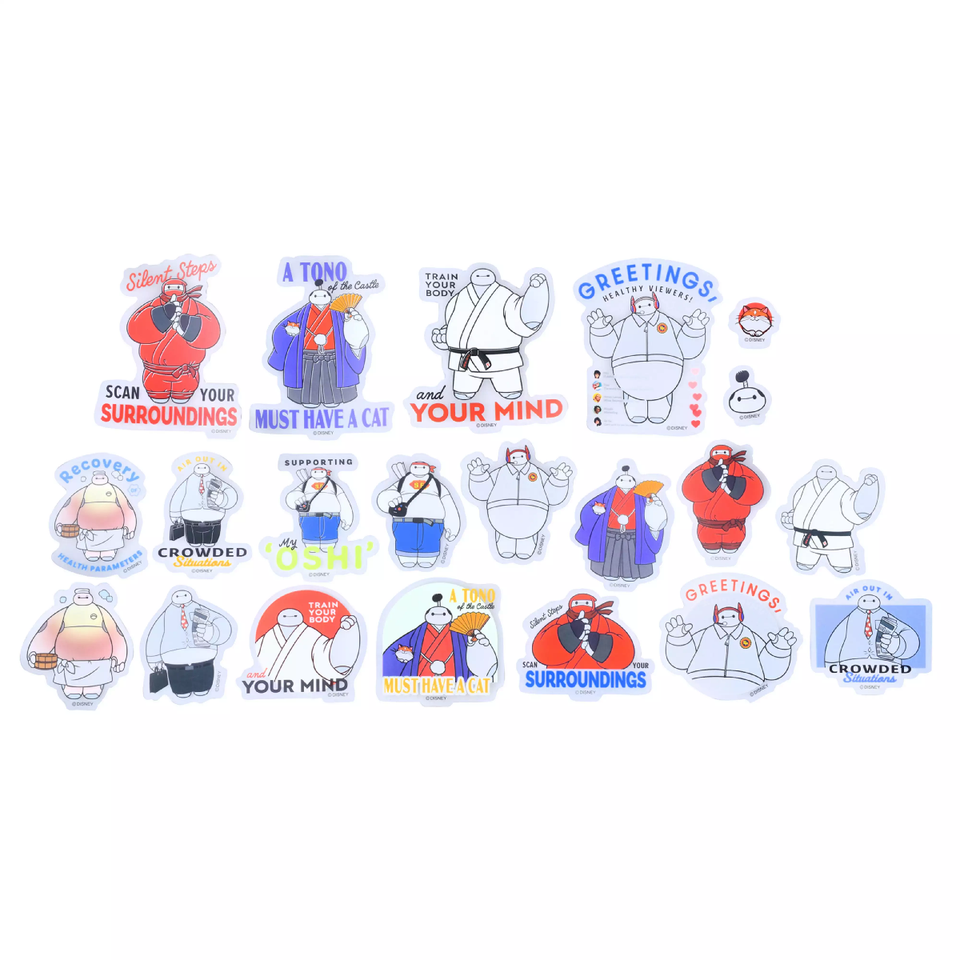 Disney Baymax Clear Peel and Stick Sticke Special Costume Japan NEW ...