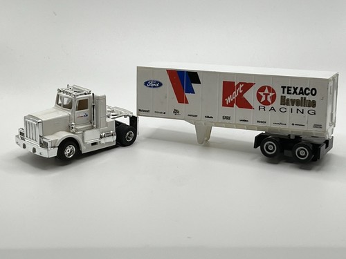 TYCO AFX PETERBILT SEMI FORD TEXACO RACING BOX SLOT CAR RUNS | eBay