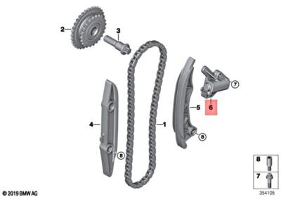 Genuine BMW E60N E61N E70N E71 E81 E82 E83N Chain Tensioner OEM ...