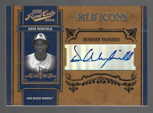 Dave Winfield 2004 Playoff Prime Cuts II MLB Icons Signatures Auto 10/ ...