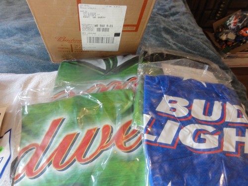 NEW Beer Distributor BOX of 4 BUDWEISER BUD LIGHT LOGO Inflatable Water Floats | eBay