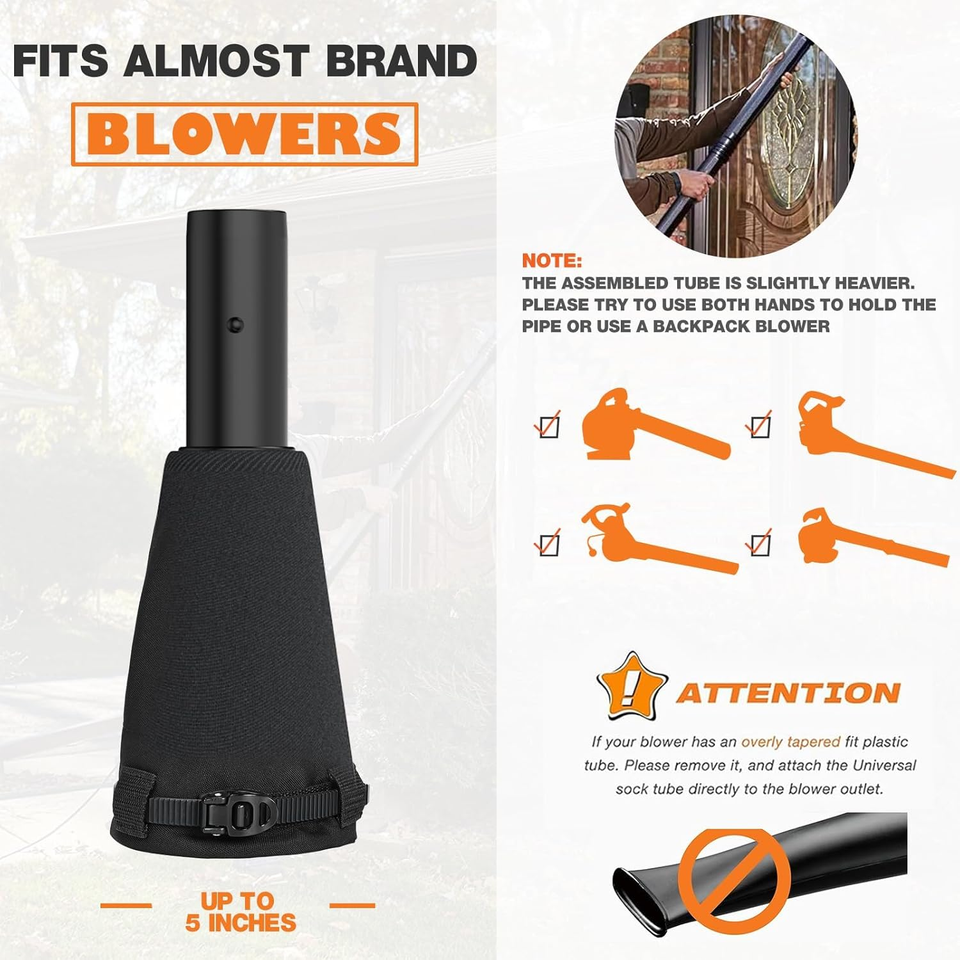 Universal Leaf Blower Gutter Cleaning Attachment, Gutter Cleaning Kit ...