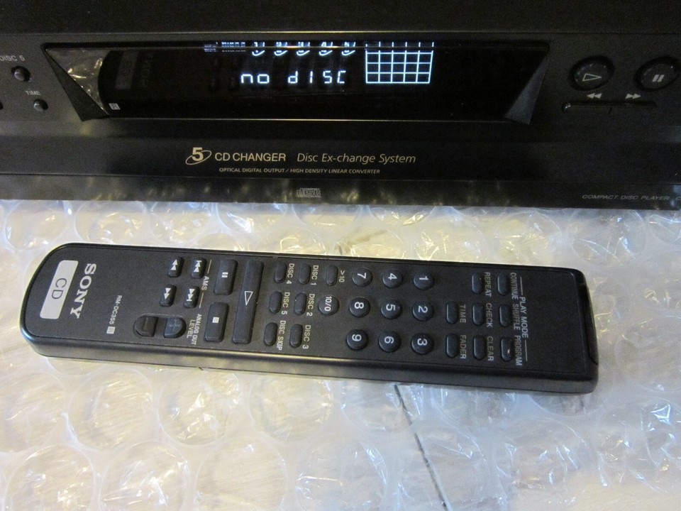 Sony CDP-CE375 5-Disc Carousel CD Changer Player Bundle with Remote | eBay