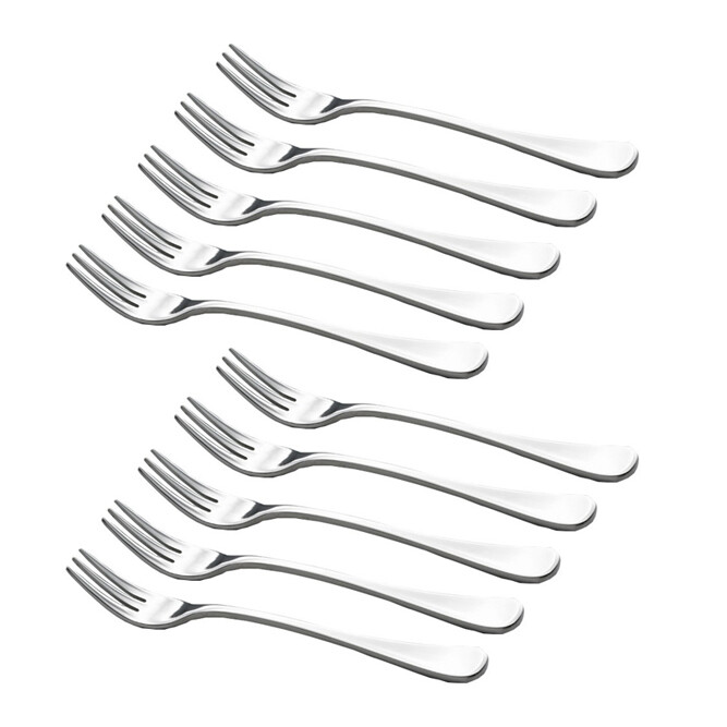 10er SET Austerngabel COSMOPOLITAN aus Edelstahl / Austern Gabel ...