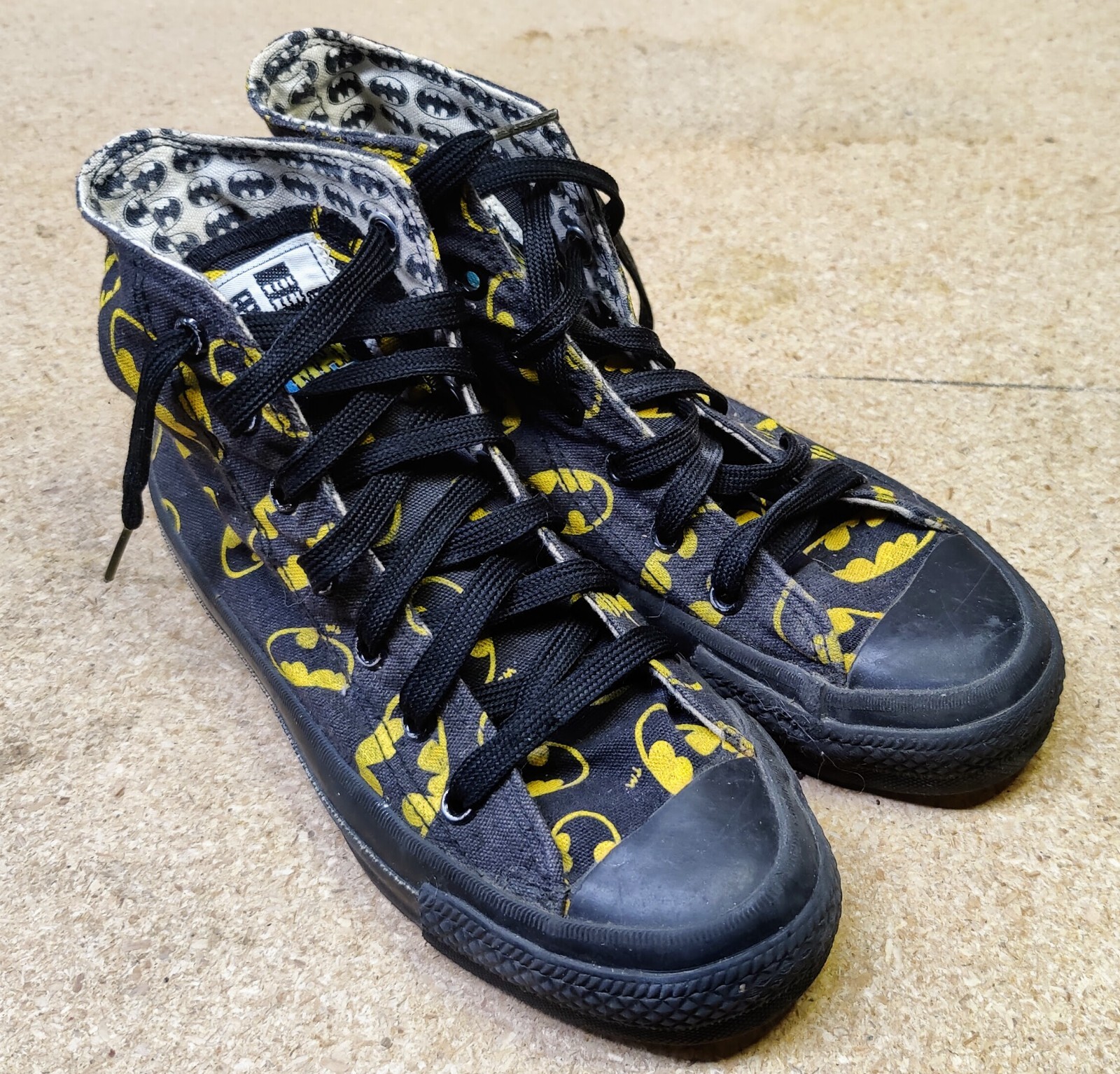 Converse Vintage Batman Shoes 1989 Mens Size 4 Black … - Gem