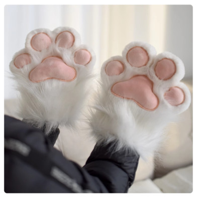 Furry Cat Paws Party Cosplay Husky Paws Cat Paw Gloves Fursuit Handmade ...