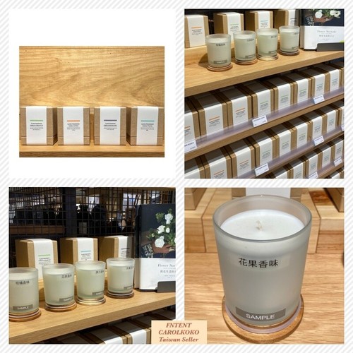[MUJI] Glass Fragrance Candle, Citrus, Travel, Woody, Floral & Fruit ...