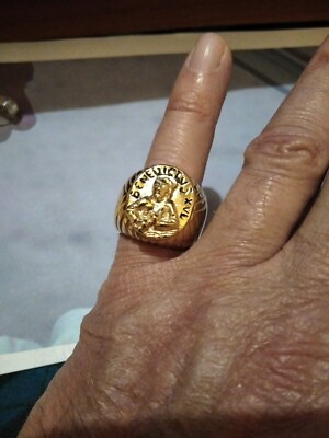 Pope Benedict XVI St. Peter's Fisherman Ring made GOLD 18 K-artisan ...