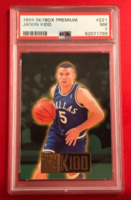 JASON KIDD Rookie 1994 Skybox Premium #221 PSA 7 NM Dallas Mavericks | eBay