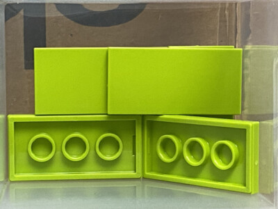LEGO Parts - Lime Tile 2 x 4 - No 87079 - QTY 5 | eBay