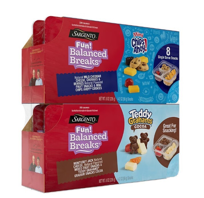 Sargento Fun Balanced Breaks Snack Kits with Natural Cheese, Teddy ...
