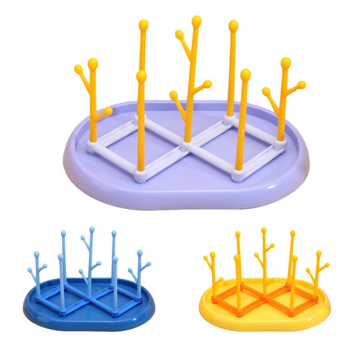 Baby Bottle Holder, Folding Deluxe Baby Bottle Drying Rack, Baby Bottle ...