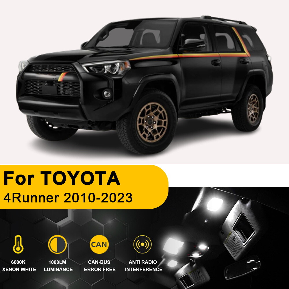 Toyota 4runner Dome Light White Interior LED Lights Kit Package