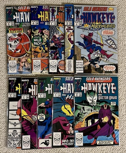 Solo Avengers Marvel Comics 1987 Hawkeye #1-10. 1st Trick Shot | eBay