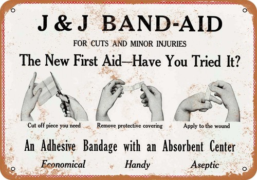METAL SIGN - 1921 Band-Aid - Vintage Look Reproduction | eBay