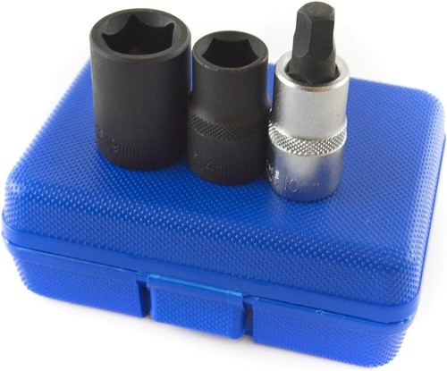3PC 1/2" DR Pentagon Hex Brake Socket Set Bendix Girling Smart Brake ...