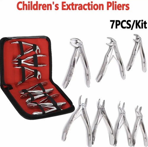 Set 7 Children Extracting Forceps Child Dental Extraction Pediatric ...