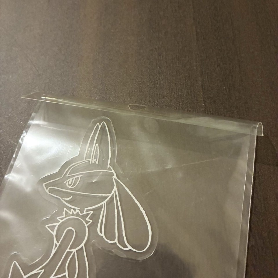 Pokemon Center Pokemon Sketch sticker Lucario 2016 clear seal Pokemon ...
