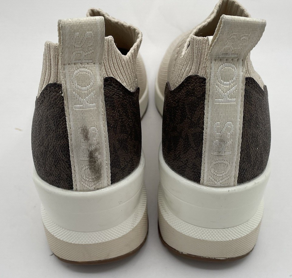 Michael Kors Skyler Classic Knit High Top Stretch Pull On Wedge ...