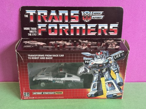 1984 Vintage G1 Transformers Autobots Police Car Prowl Mint Complete ...