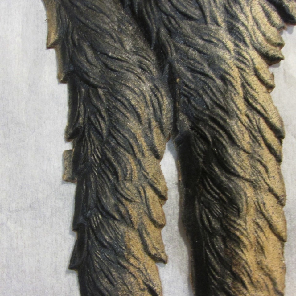 Vintage 1920s German Halloween Diecut Embossed Black Cat Green Eye 9"x7 ...