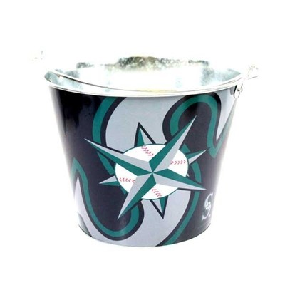 MLB Seattle Mariners Metal Beer Bucket Retro 6 Bottles New Blue Big ...