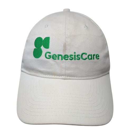 Genesis Care Strapback Baseball Cap White OS Adjustable Embroidered Hit ...