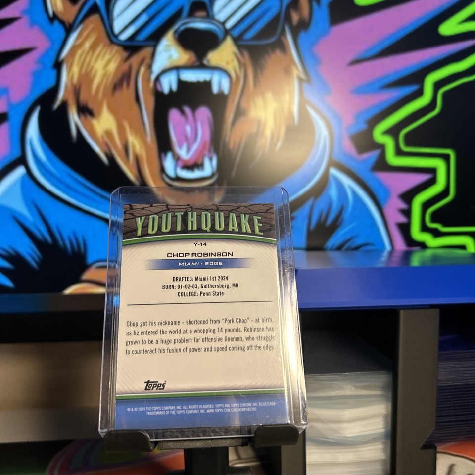 2024 Topps Chrome Chop Robinson Youthquake Rc Velocity Prizm | eBay