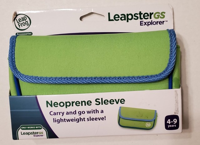 LeapFrog Leapster Explorer GS Green Neoprene Sleeve Carrying Case for ...