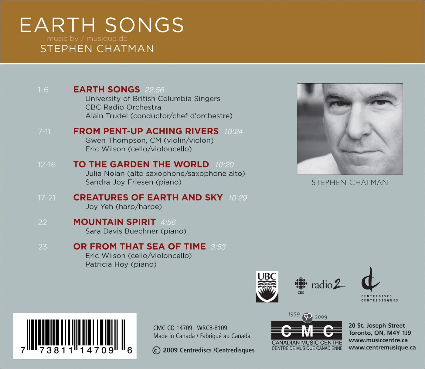 CHATMAN,STEPHEN Earth Songs (CD) (US IMPORT) 773811147096 | eBay