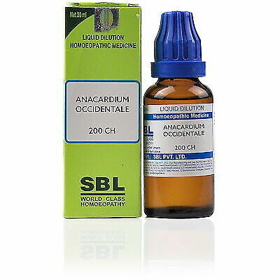 5X SBL Anacardium Occidentale Dilution 200 CH 30 ML + FREE DELIVERY USA ...