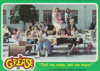 1978 GREASE 2 SINGLE TRADING CARD #88 "TELL ME MORE, TELL ME MORE!" | eBay