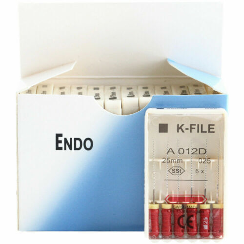 Dental Endodontic Hand Files Endo Root Canal K files Stainless Steel 6 ...