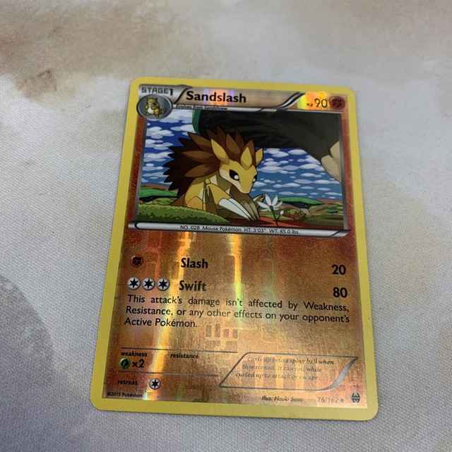 Pokémon TCG Sandslash BREAKthrough 76/162 Reverse Holo Uncommon for ...