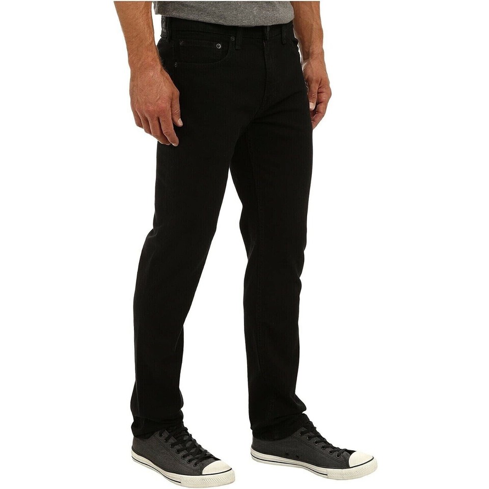 Levi's 511 Men's Slim Stretch Sits Below Waist Jeans, Black, W34 x L30 ...
