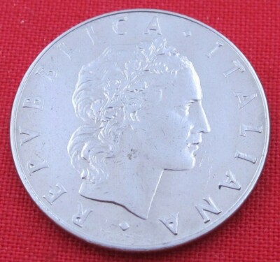 1956 REPVBBLICA ITALIANA L.50 - Higher Grade - Stainless Steel Coin ...