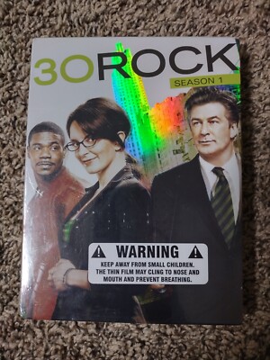 30 Rock: Season 1 (DVD, 2007, 3-Disc Set) new sealed bonus content Tina ...