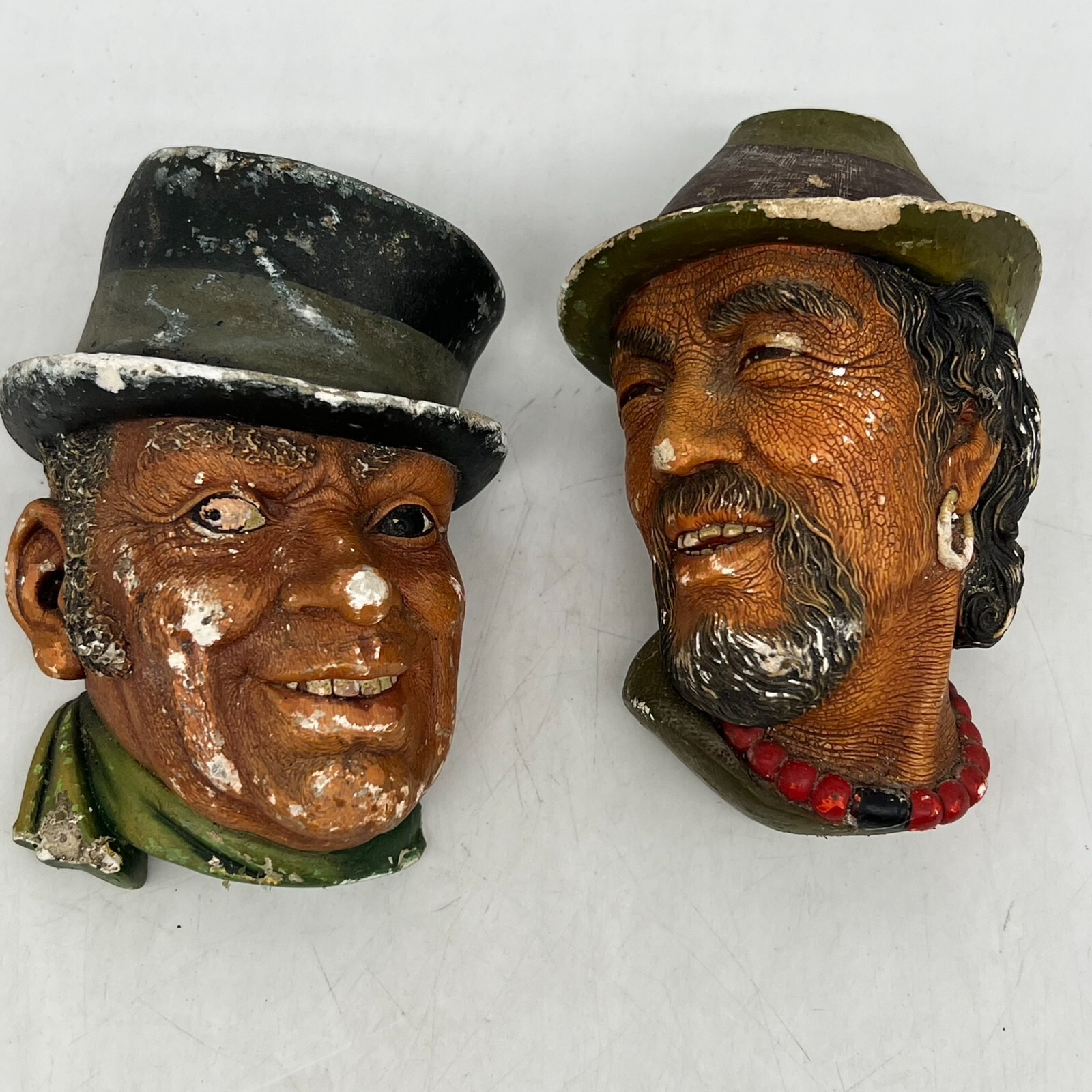 Bossons 1959-61 Chalk ware SIGNED Head Mask 5.25" Wall Hangings ...