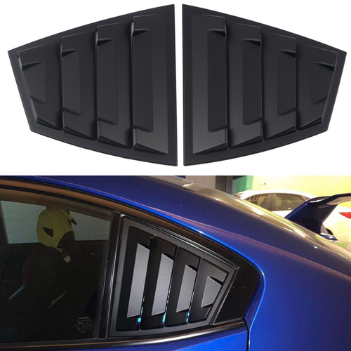 For Subaru WRX / WRX STI 15-21 2* Matte Black Rear Window Louver ...