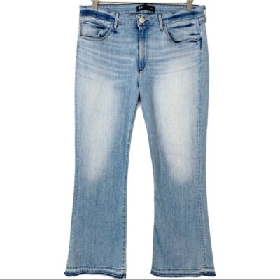 3x1 NYC Womens Midway Drop Hem Crop Ankle Flare Leg Denim Jeans Size 31 ...
